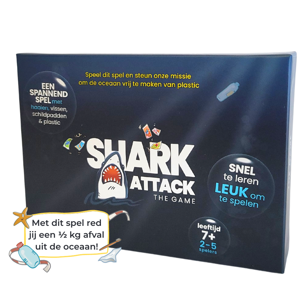 Shark Attack the Game kaartspel - Red de oceaan van plasticvervuiling